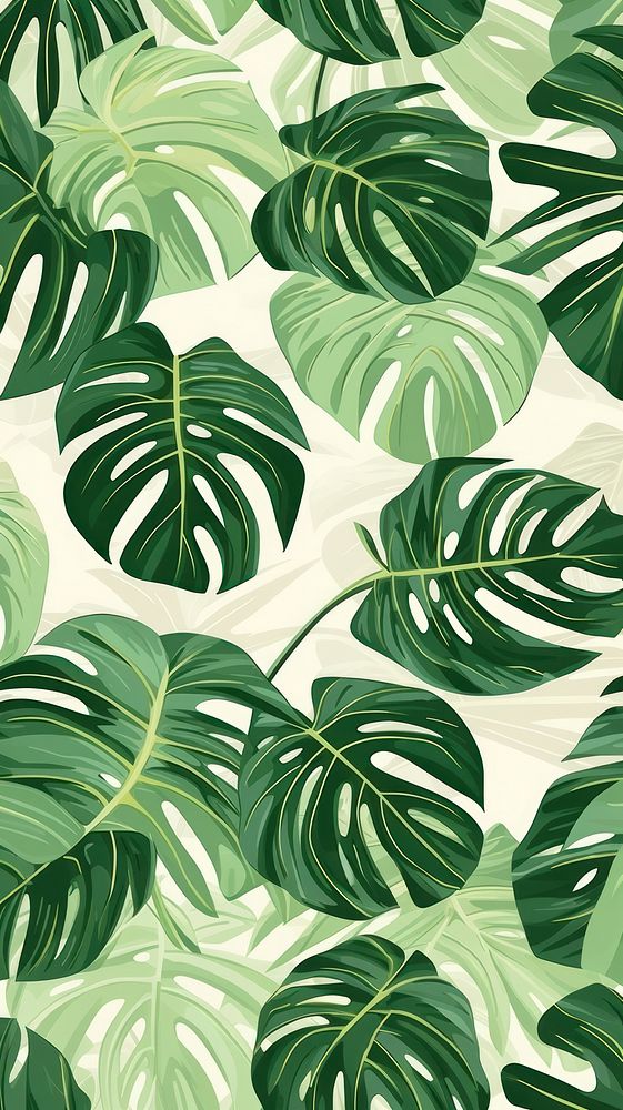 Monstera leaf outdoors pattern nature. | Premium Photo Illustration ...