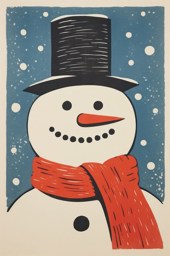 snow man snowman winter anthropomorphic. | Free Photo Illustration ...