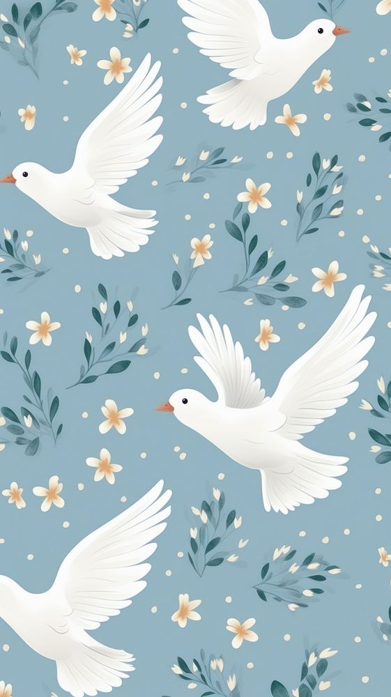 Dove pattern backgrounds wallpaper. | Premium Photo Illustration - rawpixel