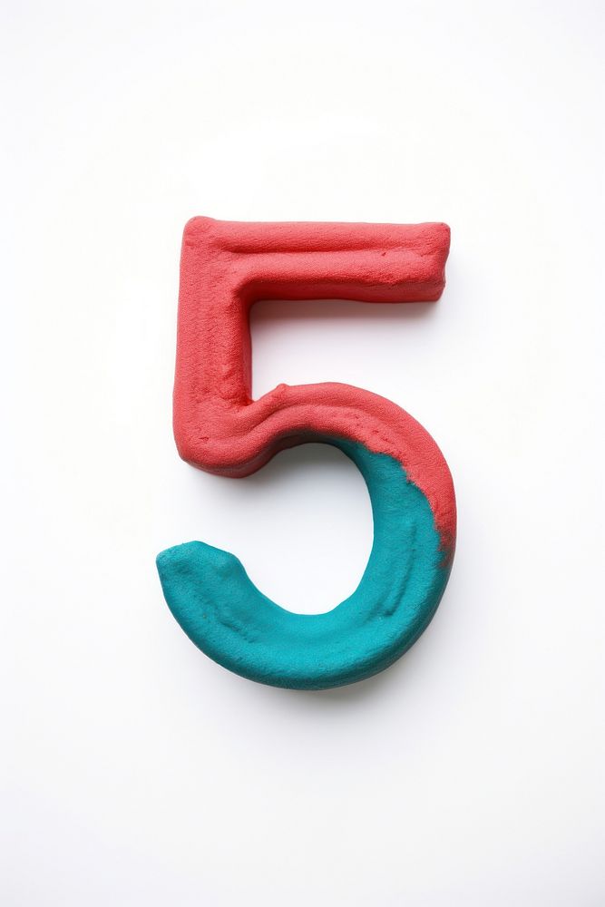 Number 5 text white background | Free Photo Illustration - rawpixel