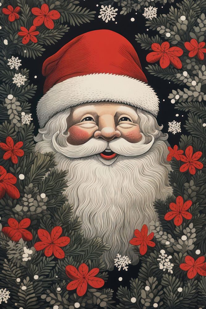Santa art representation celebration | Premium Photo Illustration ...