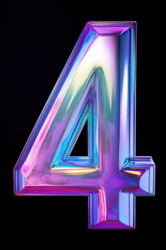 PNG Alphabet number 4 shape | Premium Photo Illustration - rawpixel