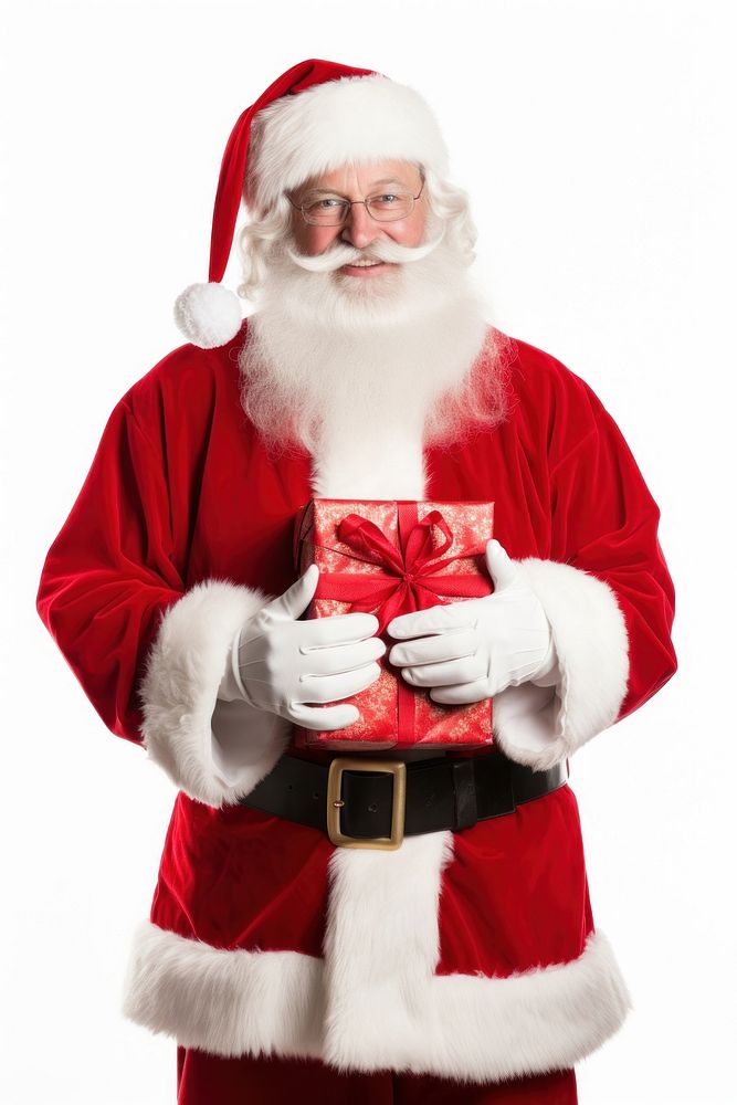 Santa holding gift full body | Premium Photo - rawpixel