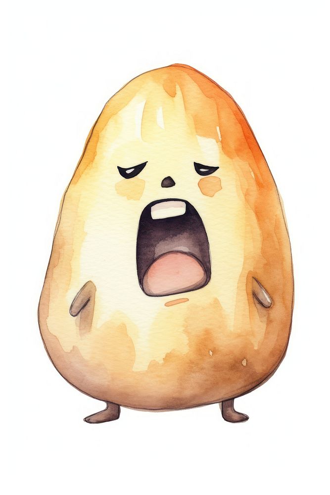 Angry potato screaming food anthropomorphic | Premium Photo Illustration - rawpixel