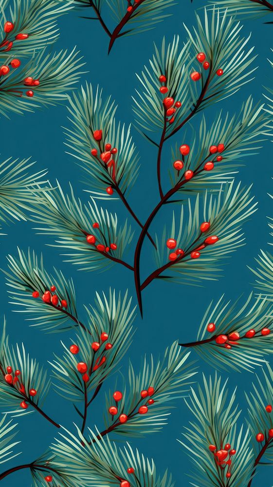 Pine tree branches pattern plant | Free Photo Illustration - rawpixel