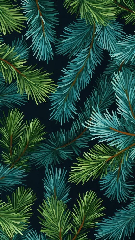 Pine tree branches pattern spruce | Premium Photo Illustration - rawpixel