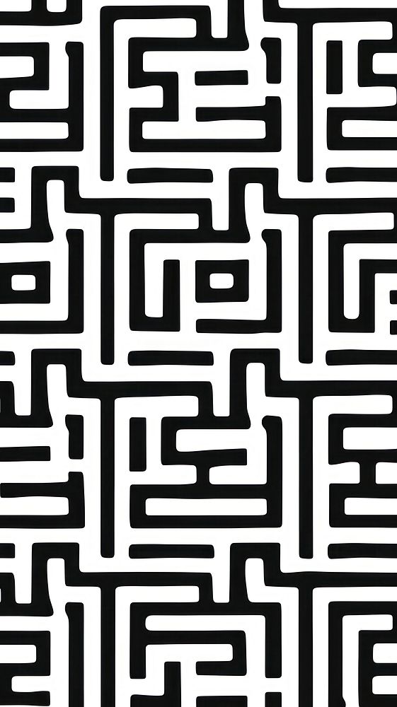 Chinese alphabet pattern labyrinth black. | Premium Photo Illustration ...