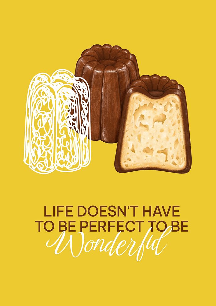 French canele poster template | Free Photo - rawpixel