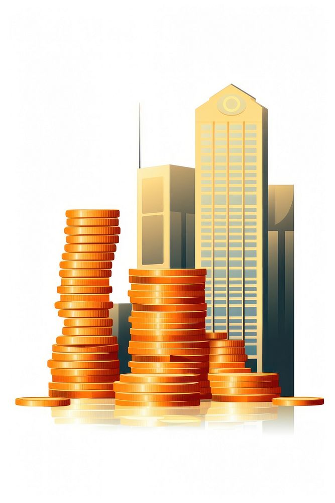 Building coin architecture skyscraper. | Free Photo Illustration - rawpixel