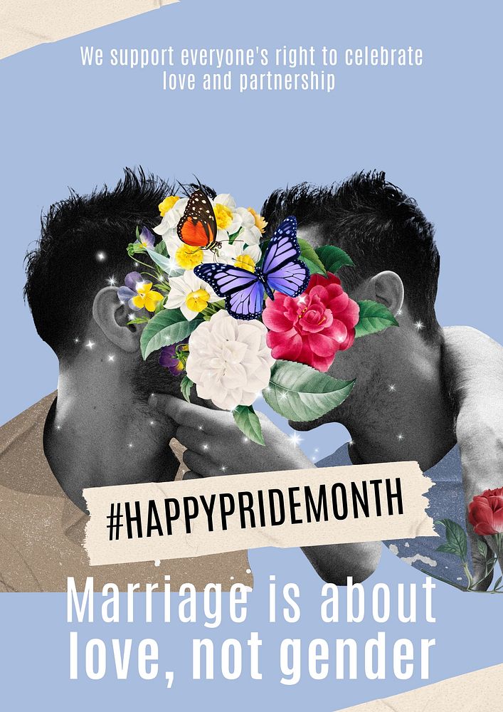 Happy Pride Month poster template | Free Photo - rawpixel