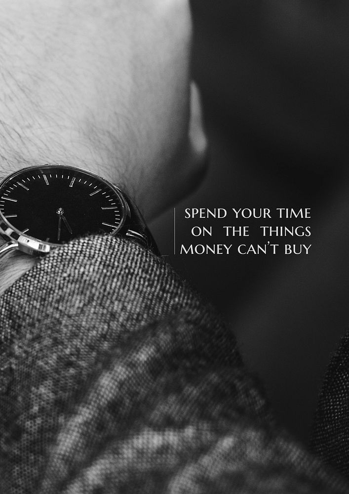 Time quote poster template | Free Photo Illustration - rawpixel