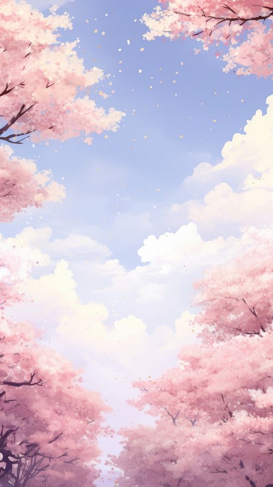 Sakura backgrounds outdoors blossom. | Premium Photo Illustration ...