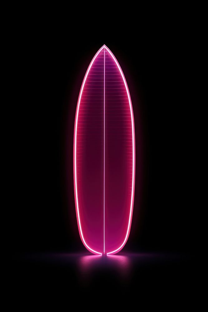 Surfboard icon light neon lighting. | Free Photo Illustration - rawpixel