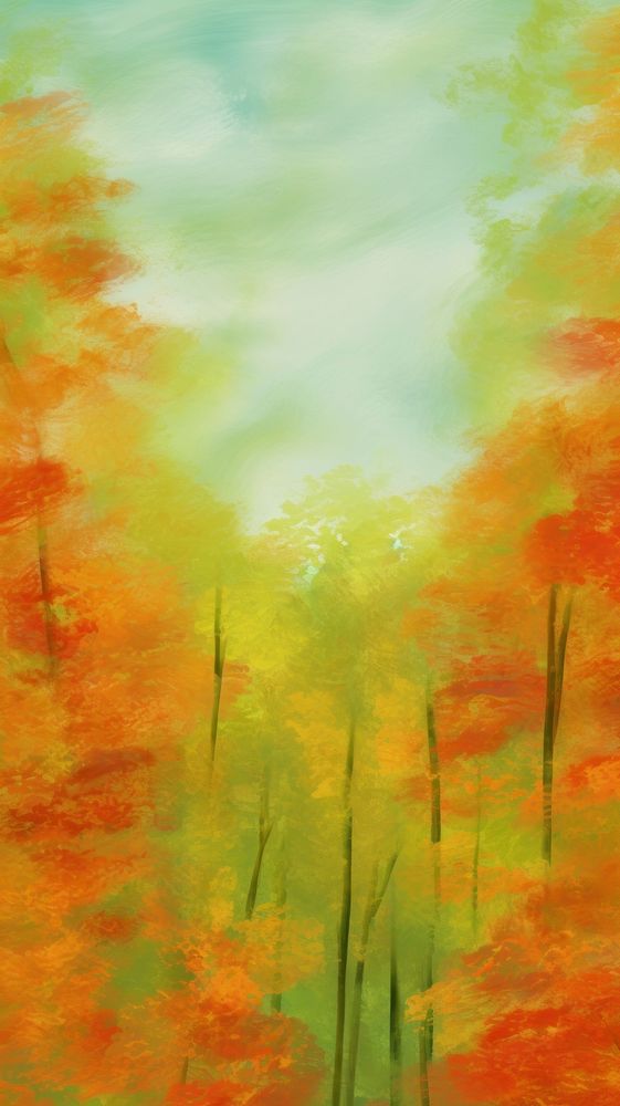 Forest autumn backgrounds painting outdoors. | Premium Photo ...