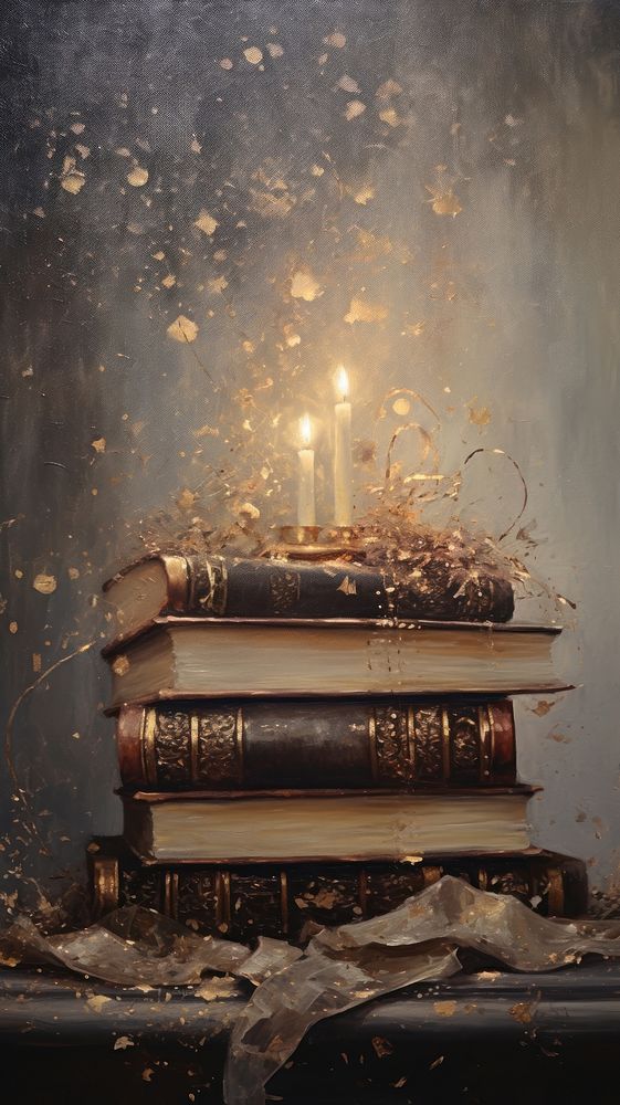 Book publication candle old. AI | Free Photo Illustration - rawpixel