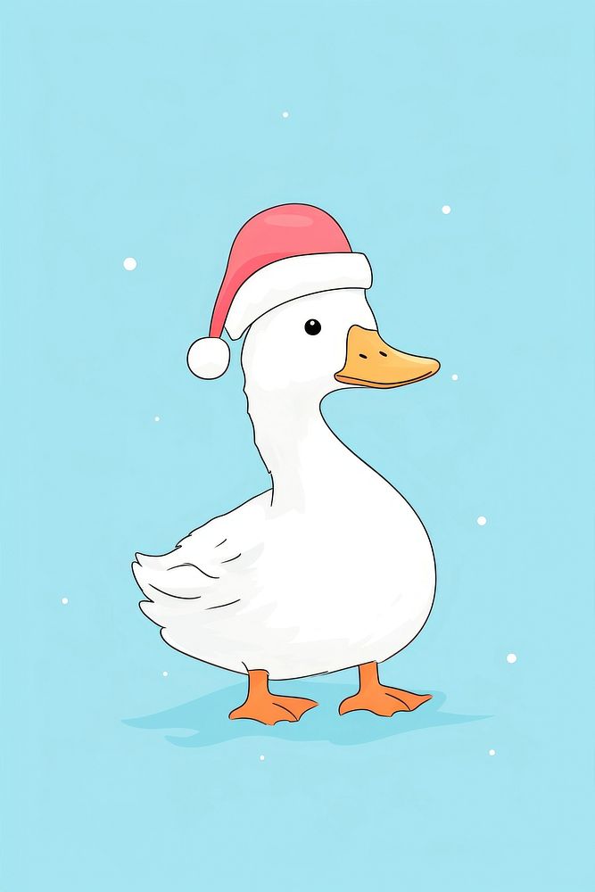 Duck wearing santa hat outdoors | Premium Photo Illustration - rawpixel