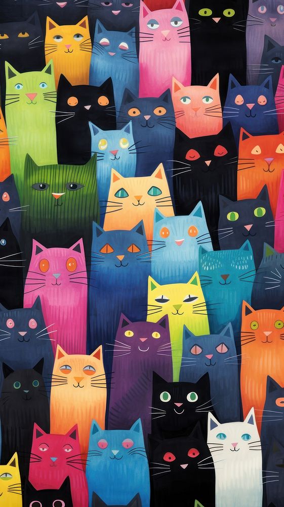 Cat pattern animal mammal design | Premium Photo Illustration - rawpixel