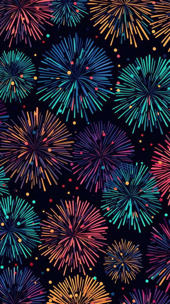 Firework fireworks pattern backgrounds. AI | Free Photo Illustration ...