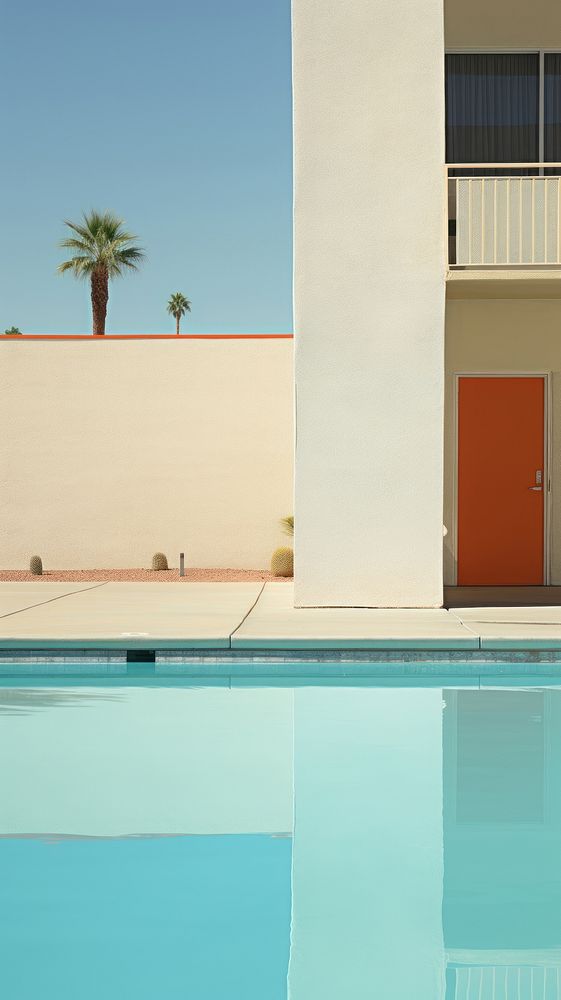 Minimal pool motel architecture building | Free Photo - rawpixel