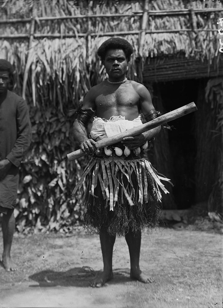Portrait an Unidentified Fijian Chief | Free Photo - rawpixel