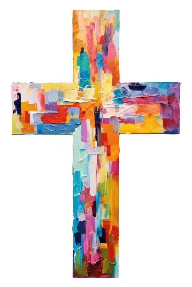 Cross painting symbol art. | Free Photo Illustration - rawpixel