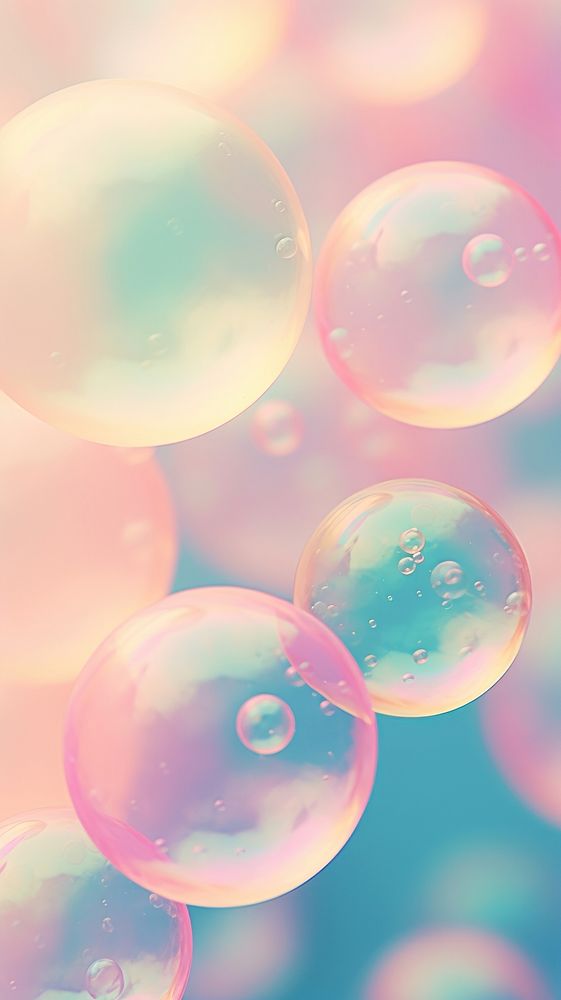 Aesthetic bubbles wallpaper backgrounds sphere | Premium Photo - rawpixel