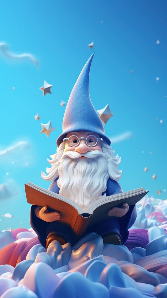 Wizard cast spell magic mountain | Free Photo Illustration - rawpixel