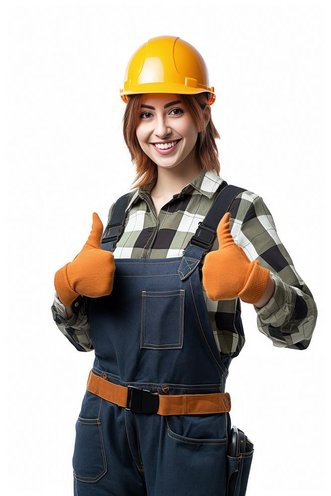 White female handyman portrait hardhat | Premium Photo - rawpixel