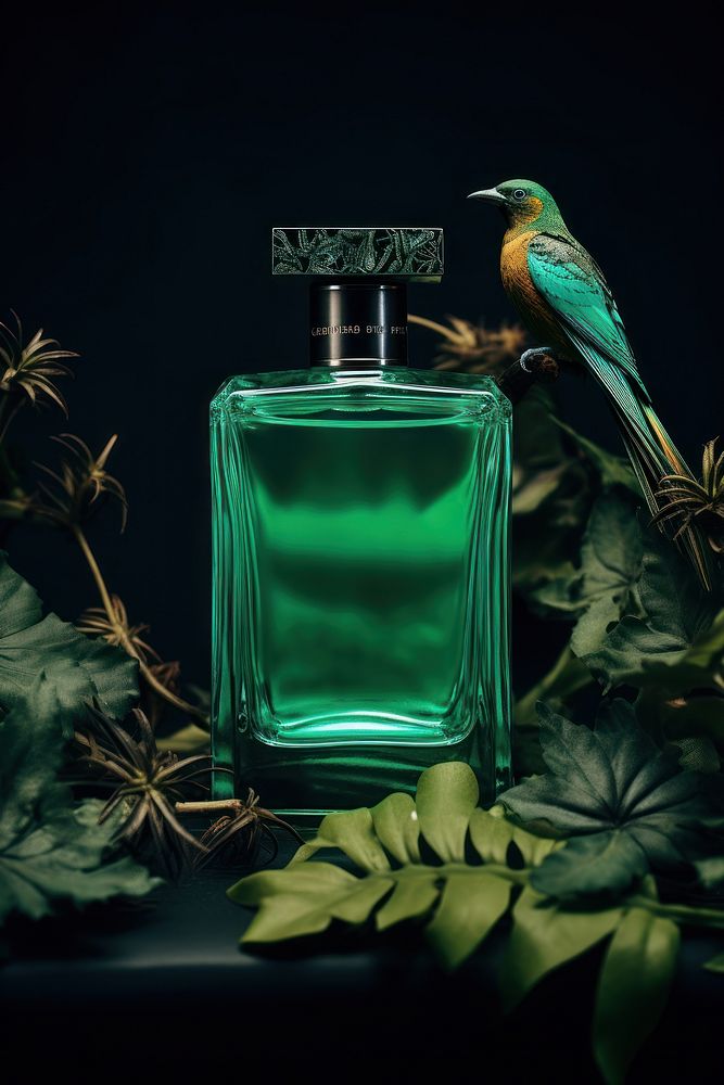 Purfume bottle bird perfume glass. | Free Photo - rawpixel