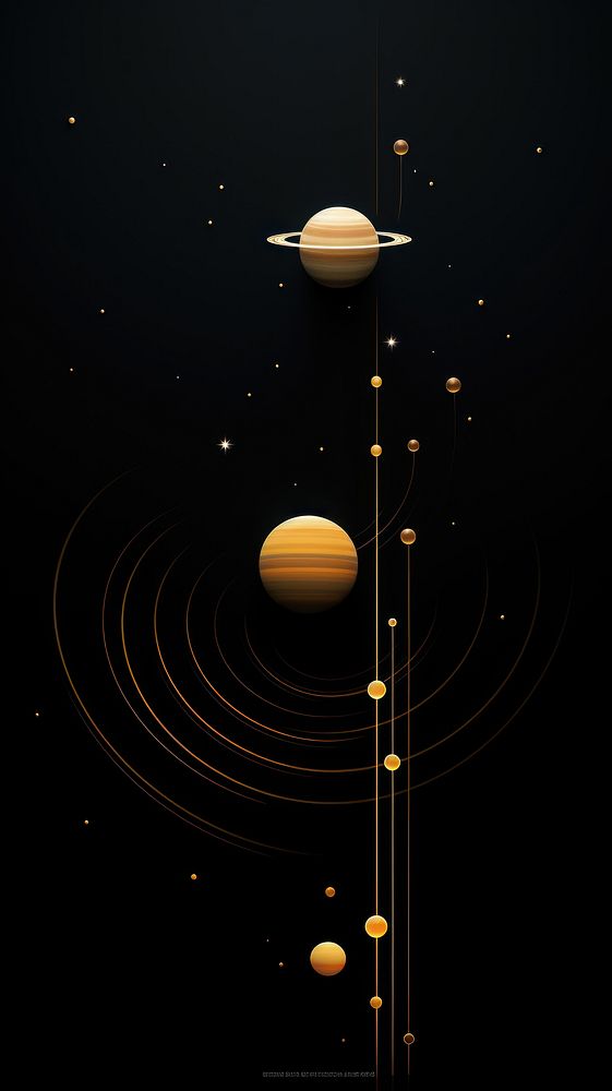 Solar system illustration astronomy outdoors | Free Photo Illustration ...