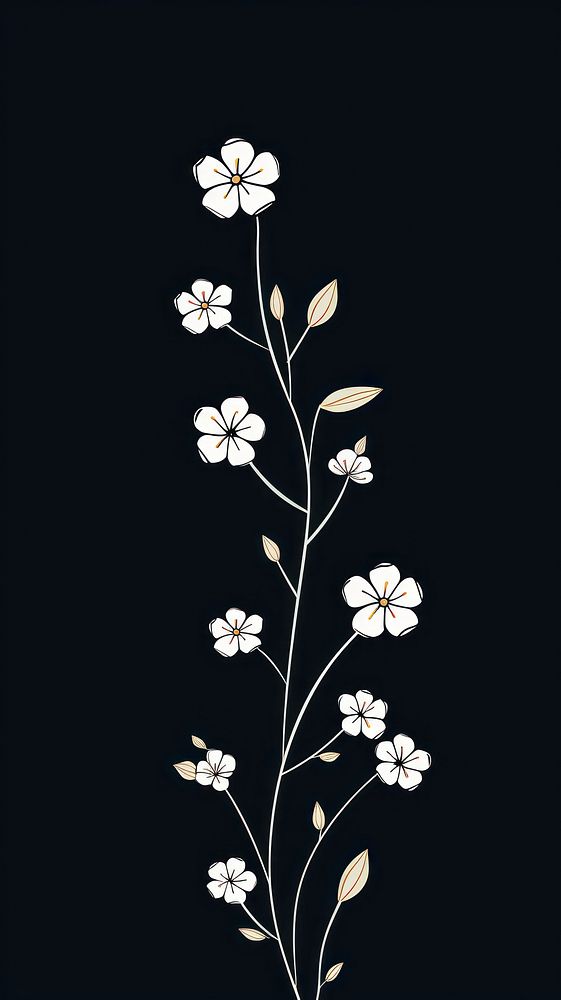 Tiny cute flower illustration wallpaper | Free Photo Illustration ...