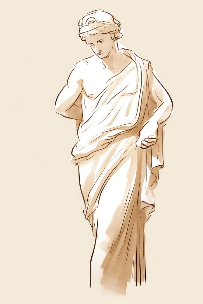 Greek statue drawing sketch adult. | Premium Photo Illustration - rawpixel