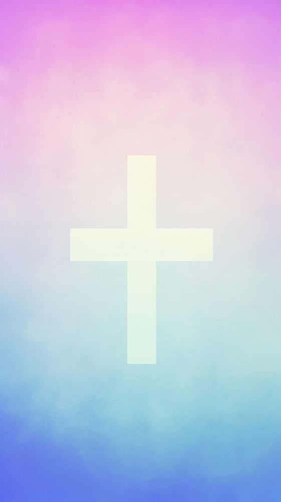Cross christianity icon purple symbol | Free Photo Illustration - rawpixel