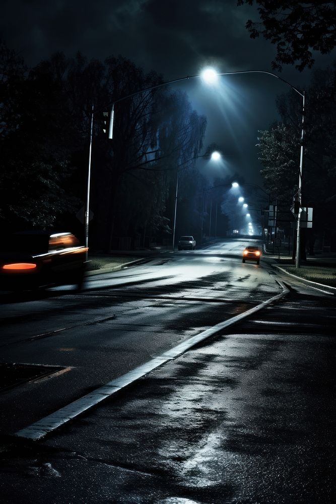 car is driving street light | Premium Photo - rawpixel