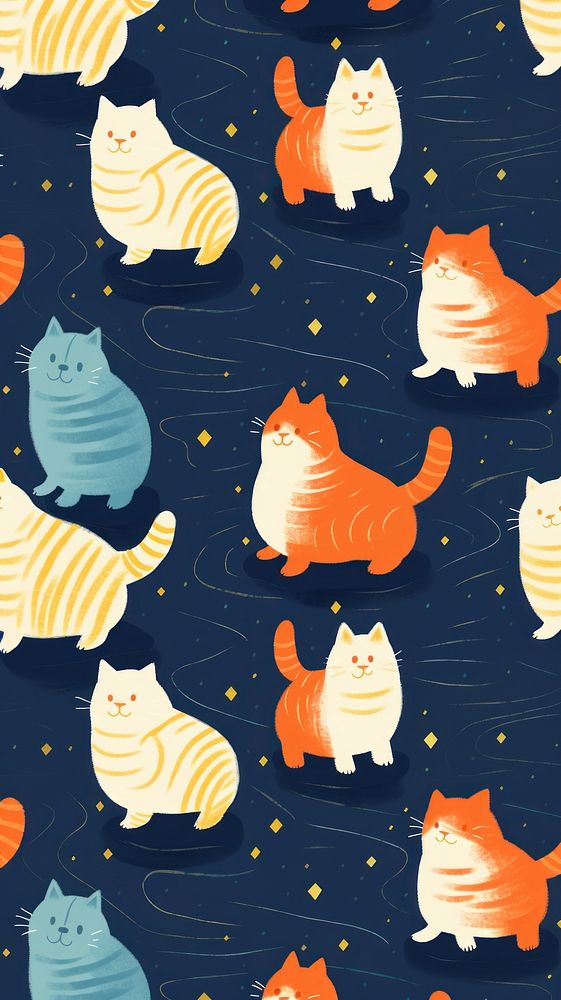 Munchkin cat pattern animal mammal | Free Photo Illustration - rawpixel