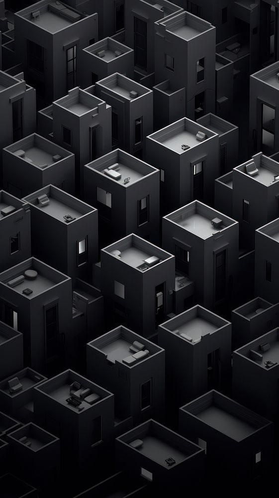 Isometric buliding black architecture backgrounds. | Free Photo - rawpixel