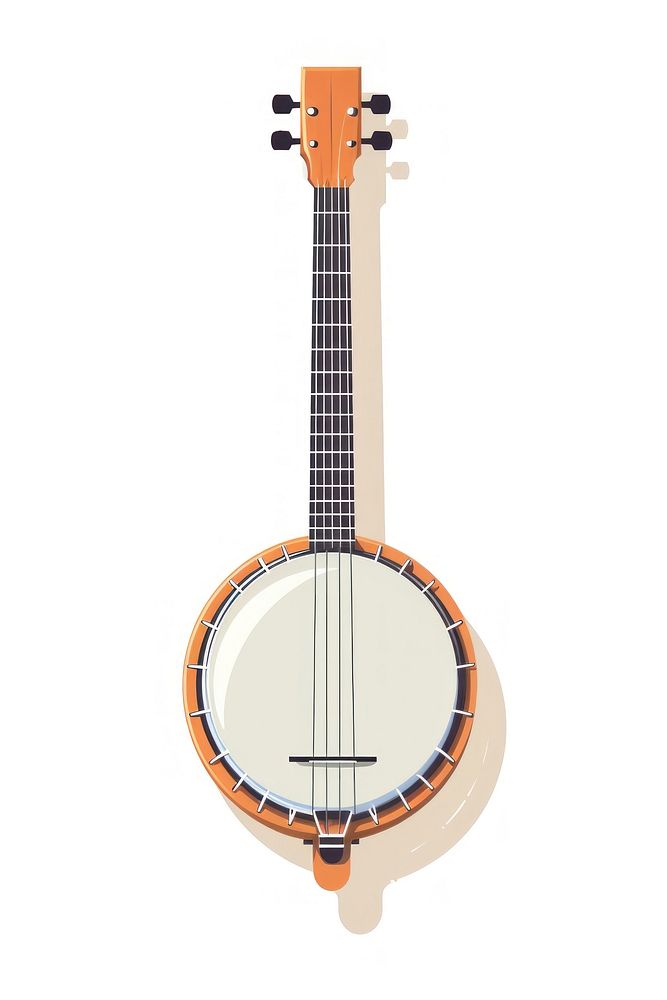 banjos guitar white background performance. | Premium Photo ...