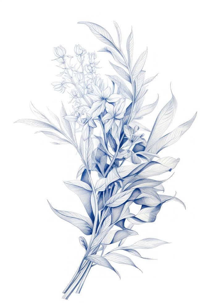 Foliage drawing sketch pattern. | Premium Photo Illustration - rawpixel