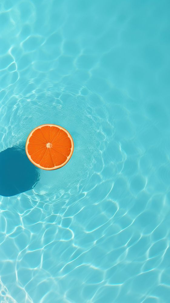 Orange floating pool outdoors summer | Free Photo - rawpixel