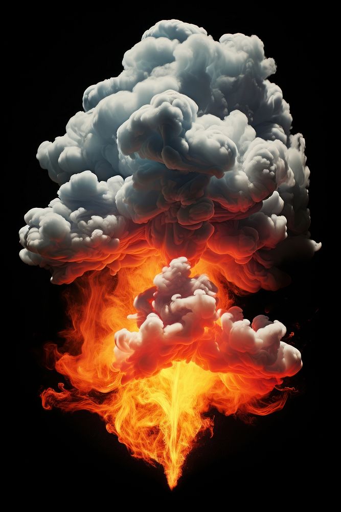 simple fire smoke Cloud mass | Free Photo Illustration - rawpixel