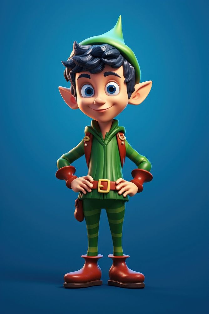 Elf full body cartoon toy | Free Photo Illustration - rawpixel