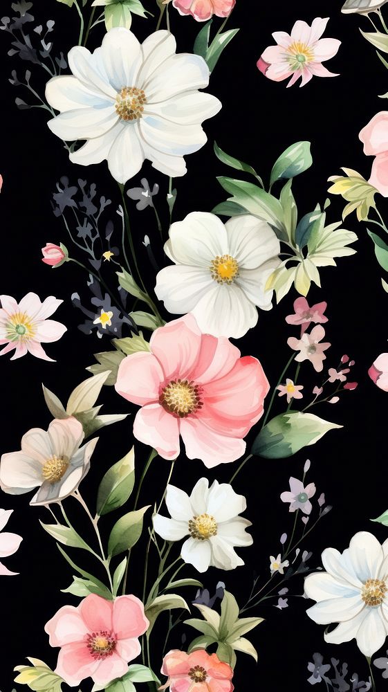 Spring flowers pattern backgrounds petal. | Free Photo Illustration ...