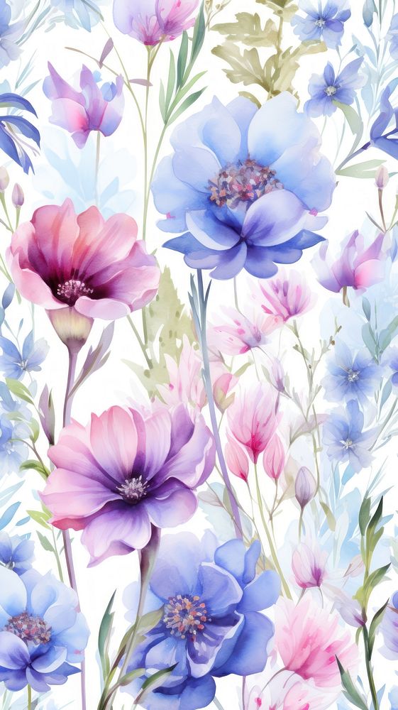 Spring flowers pattern petal plant. | Premium Photo Illustration - rawpixel