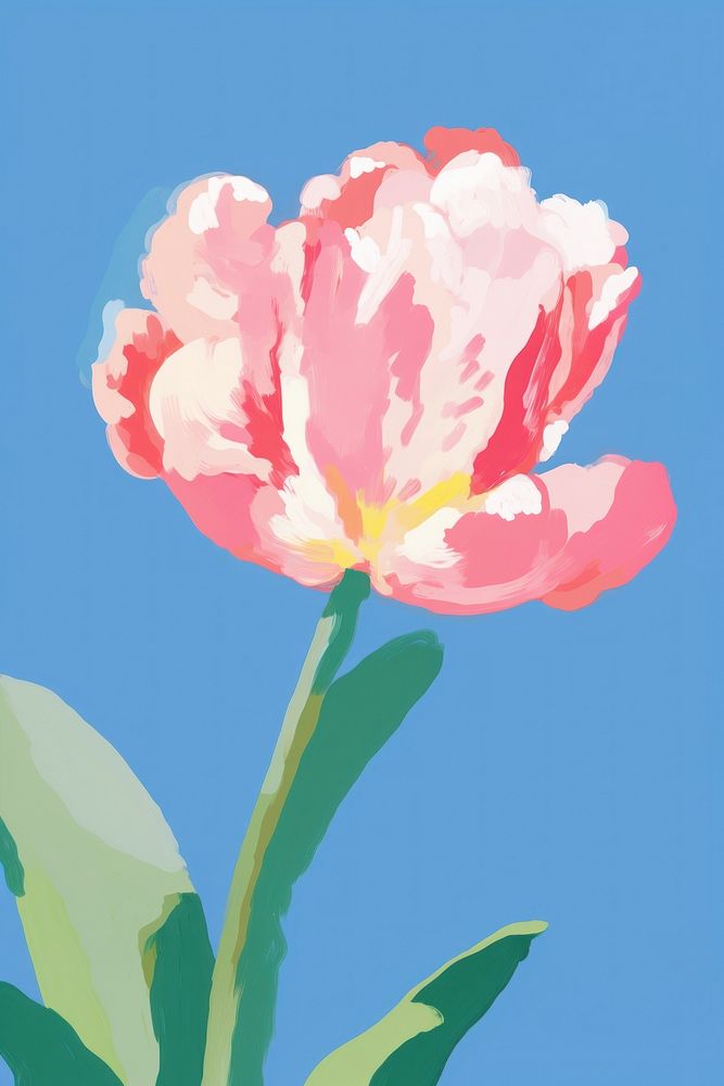 Pink Tulip painting flower tulip. | Premium Photo Illustration - rawpixel