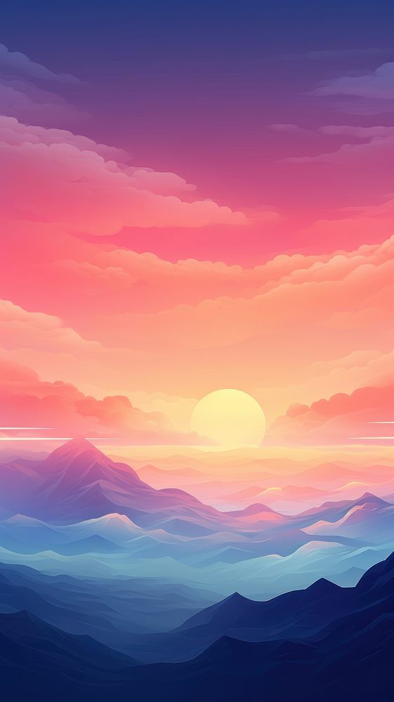 Sunrise sky backgrounds landscape abstract | Premium Photo Illustration ...