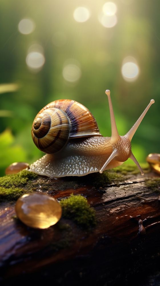 Snail animal nature invertebrate. AI | Free Photo - rawpixel
