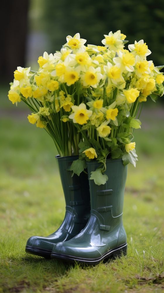spring flowers bunch pair plastic | Free Photo - rawpixel