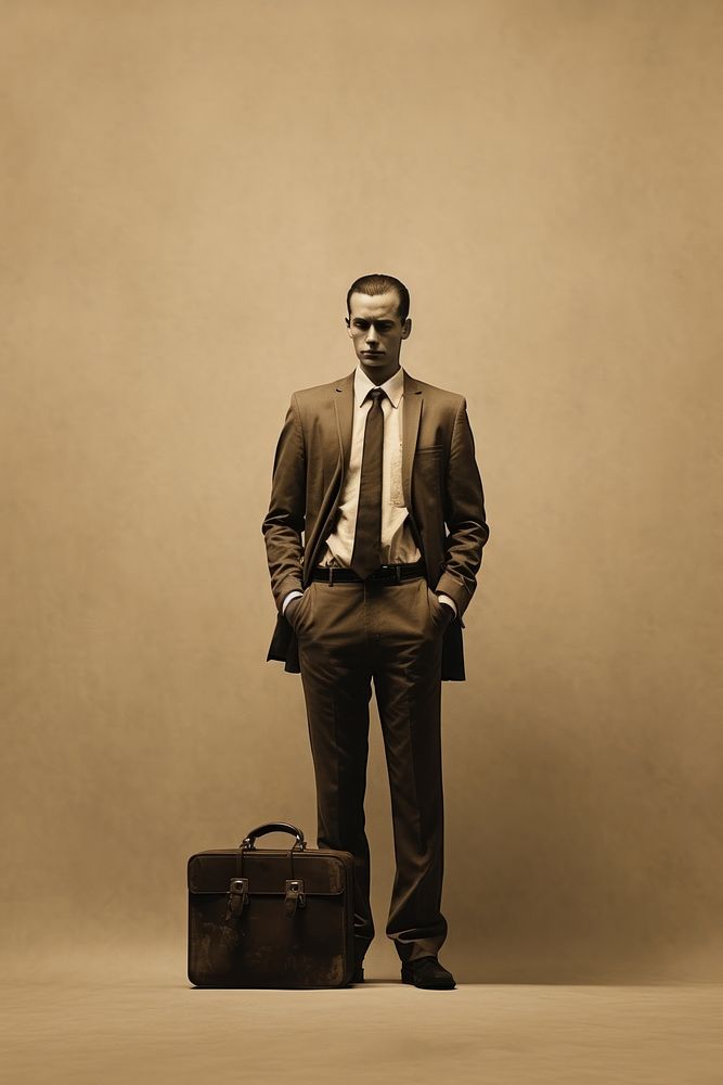 Businessman photography briefcase portrait. | Free Photo - rawpixel