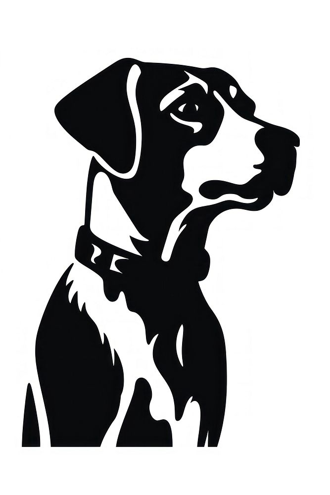 Dog stencil animal mammal. | Premium Photo Illustration - rawpixel