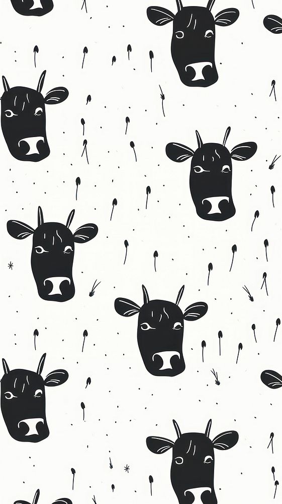 Cow backgrounds livestock pattern. AI | Free Photo Illustration - rawpixel